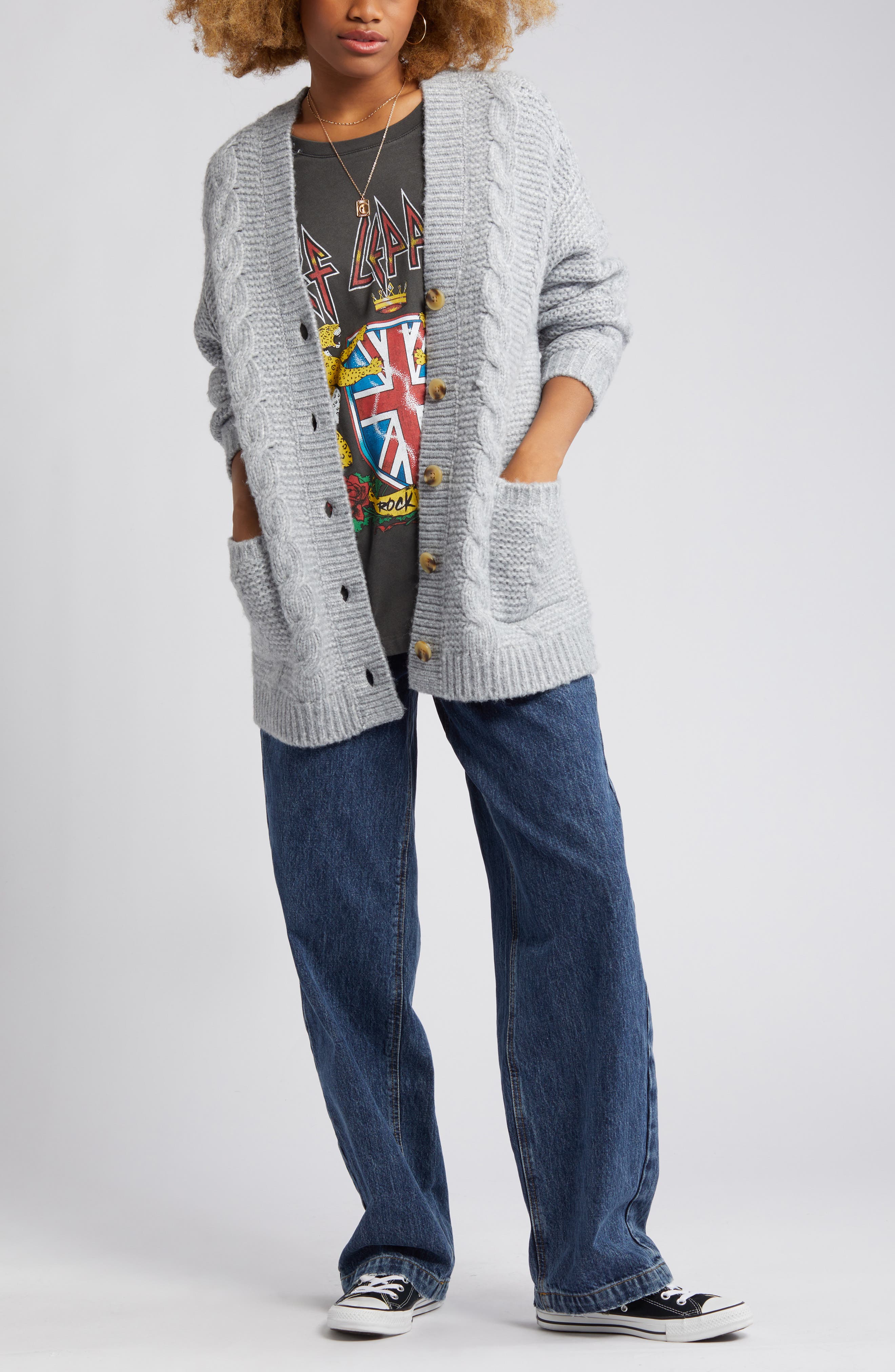 BP. V-Neck Oversize Cardigan | Nordstromrack