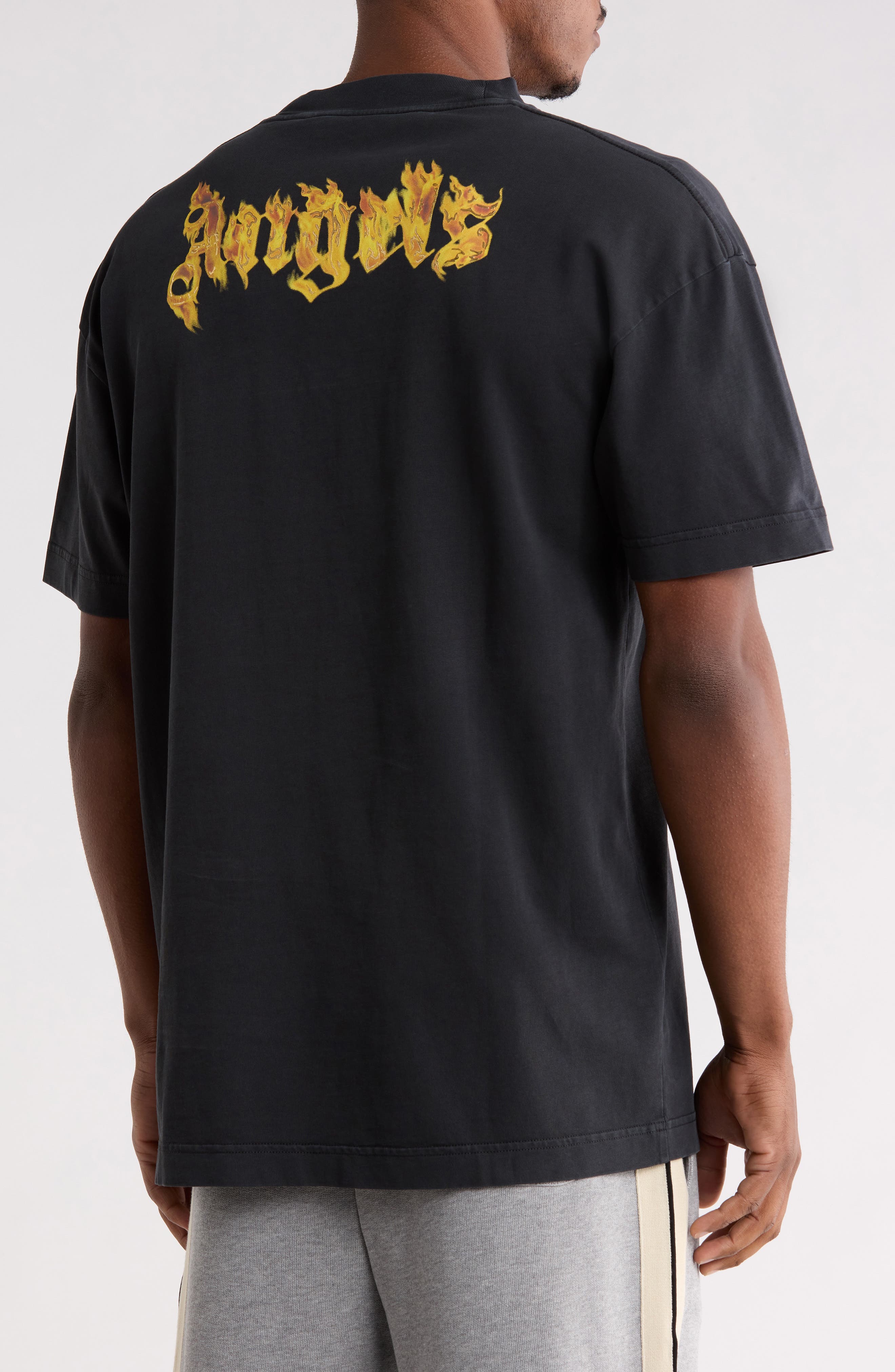 Palm Angels Logo Graphic Cotton T-Shirt | Nordstromrack