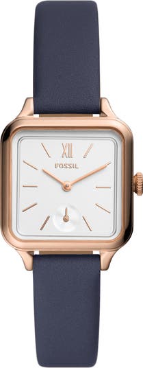 Fossil Colleen Leather Strap Watch, 28mm | Nordstromrack