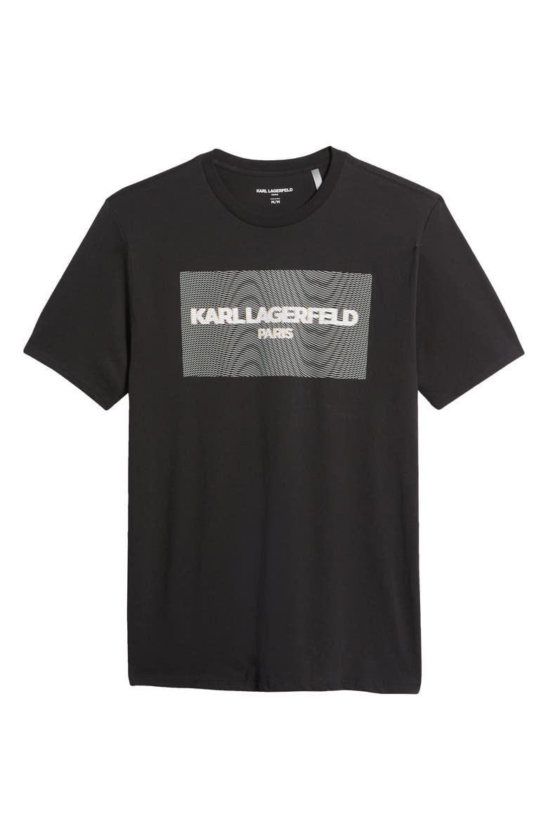 KARL LAGERFELD PARIS Square Swirl Logo Graphic Tee | Nordstromrack