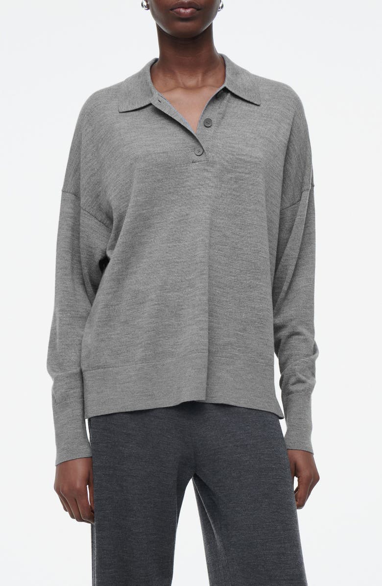 COS Merino Wool Polo Sweater | Nordstromrack