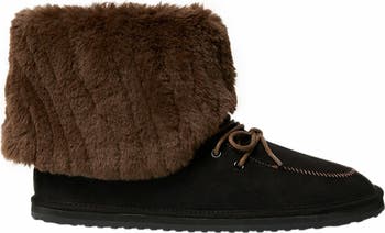 WeWoreWhat Fold Over Fur Bootie | Nordstrom