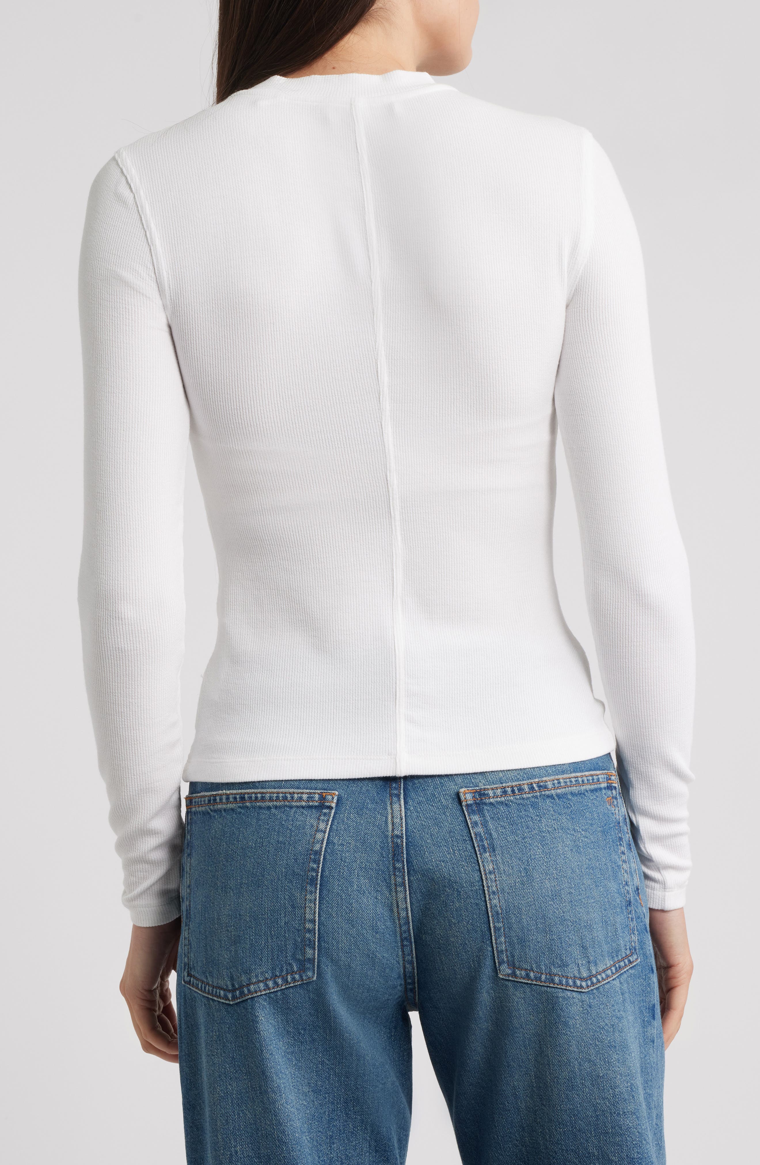 FRAME The Rib Crewneck Top | Nordstromrack