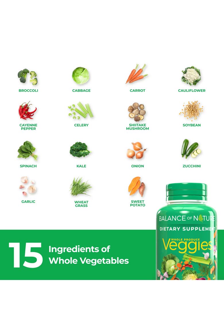 Whole Vegetable Blend Dietary Supplement Capsules | Nordstrom