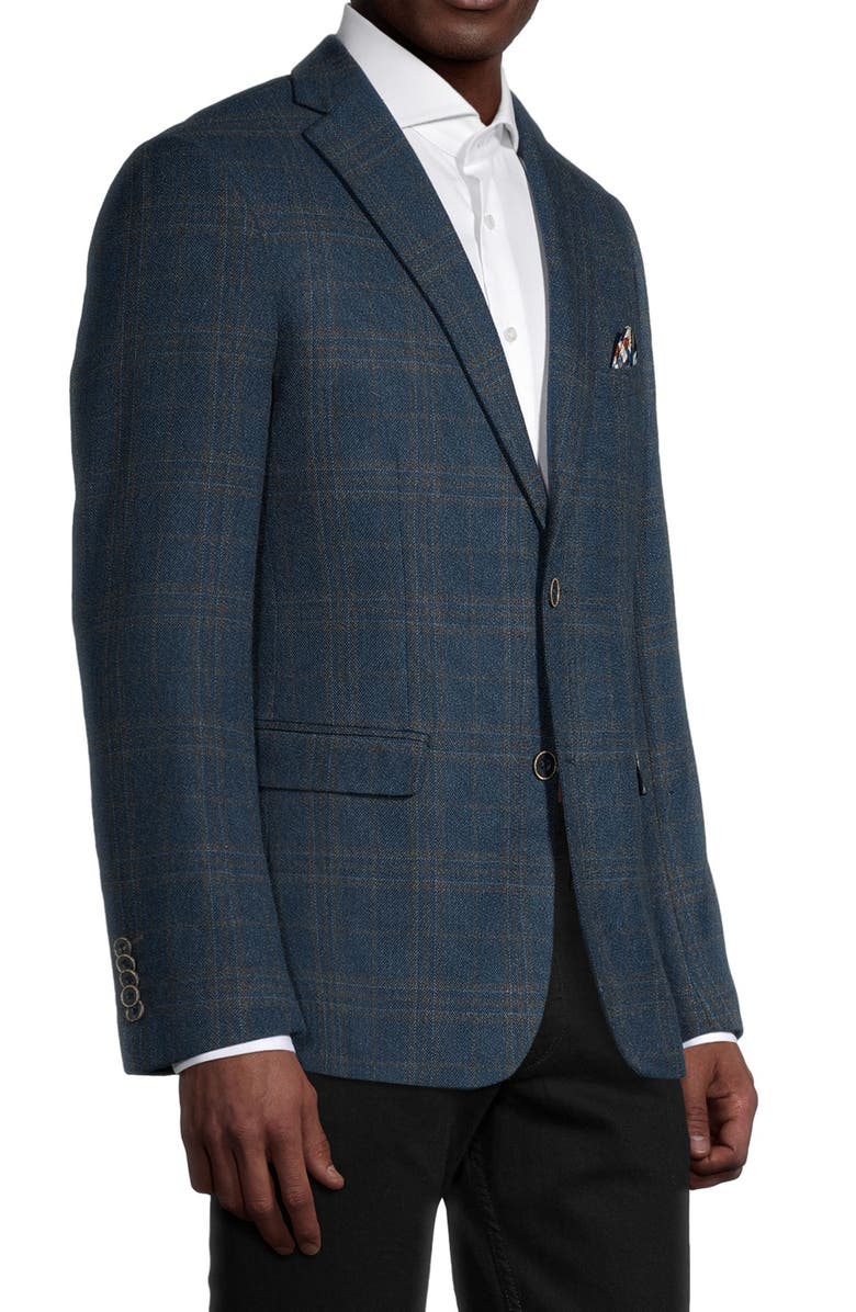 SOUL OF LONDON Sol Plaid Print Two Button Notch Lapel Blazer ...