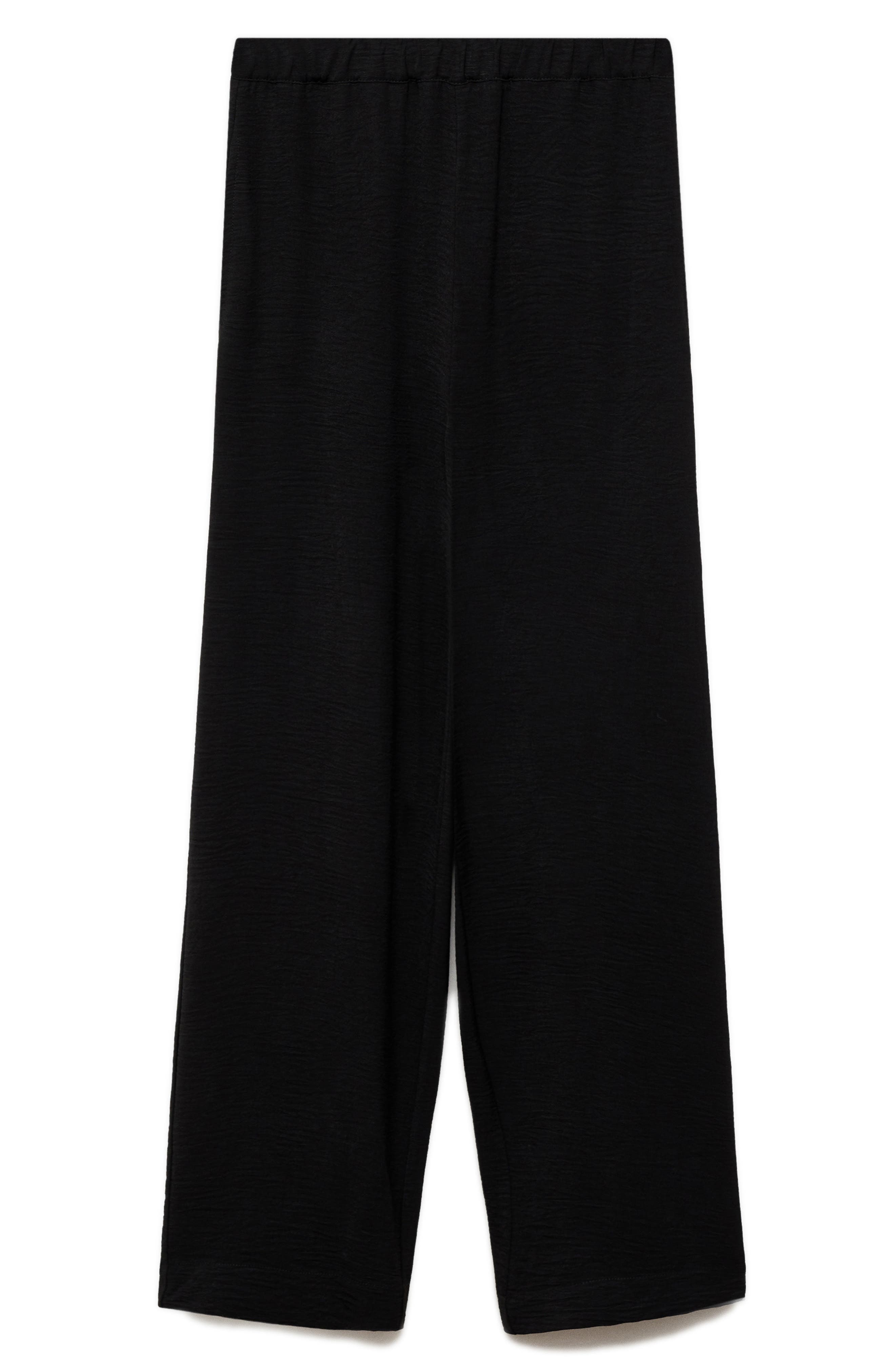 MANGO Textured Flowy Pants | Nordstromrack