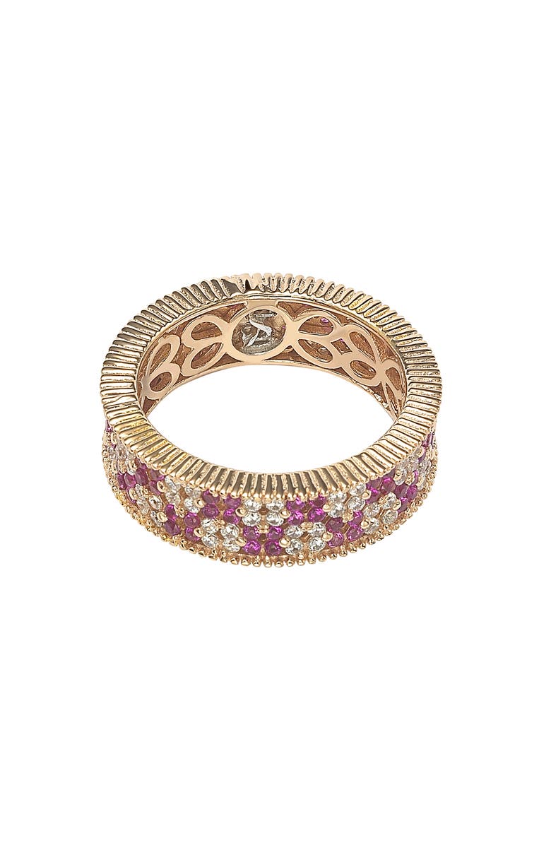 SUZY LEVIAN Red & White CZ Eternity Band | Nordstromrack
