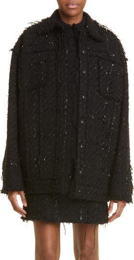 Jason Wu Collection Metallic Fringe Tweed Jacket | Nordstrom