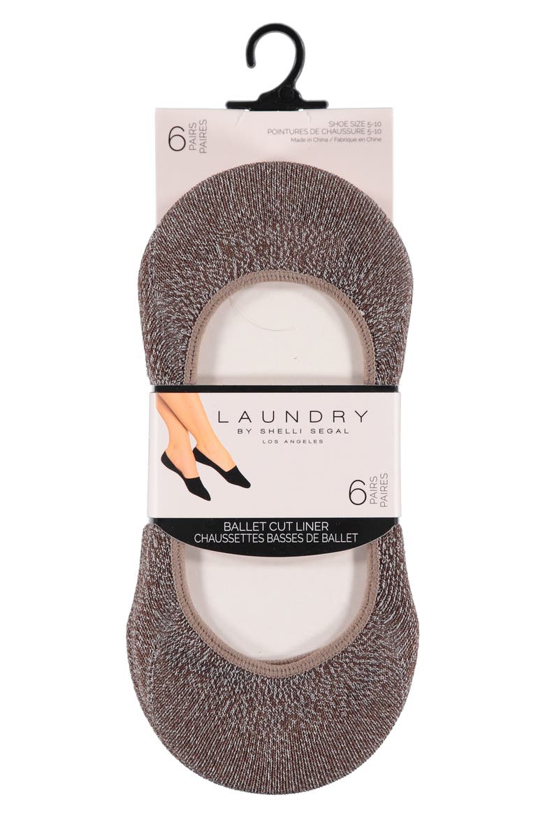 6-Pack Assorted Ballet Cut Liner Socks (Women) | Nordstromrack