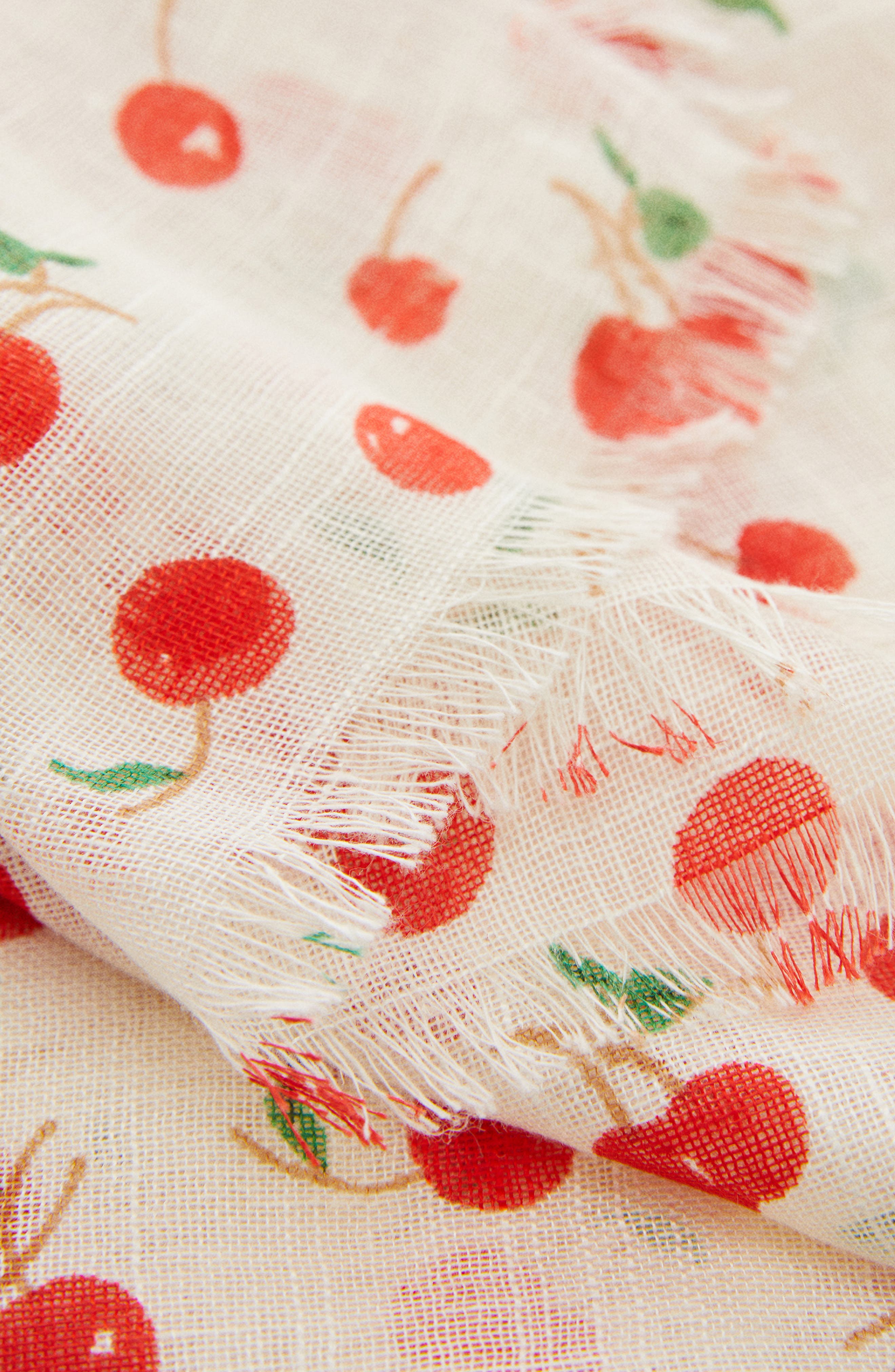 MANGO Cherry Print Scarf | Nordstrom