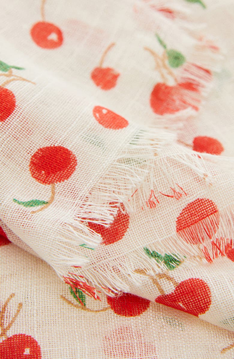 MANGO Cherry Print Scarf | Nordstrom