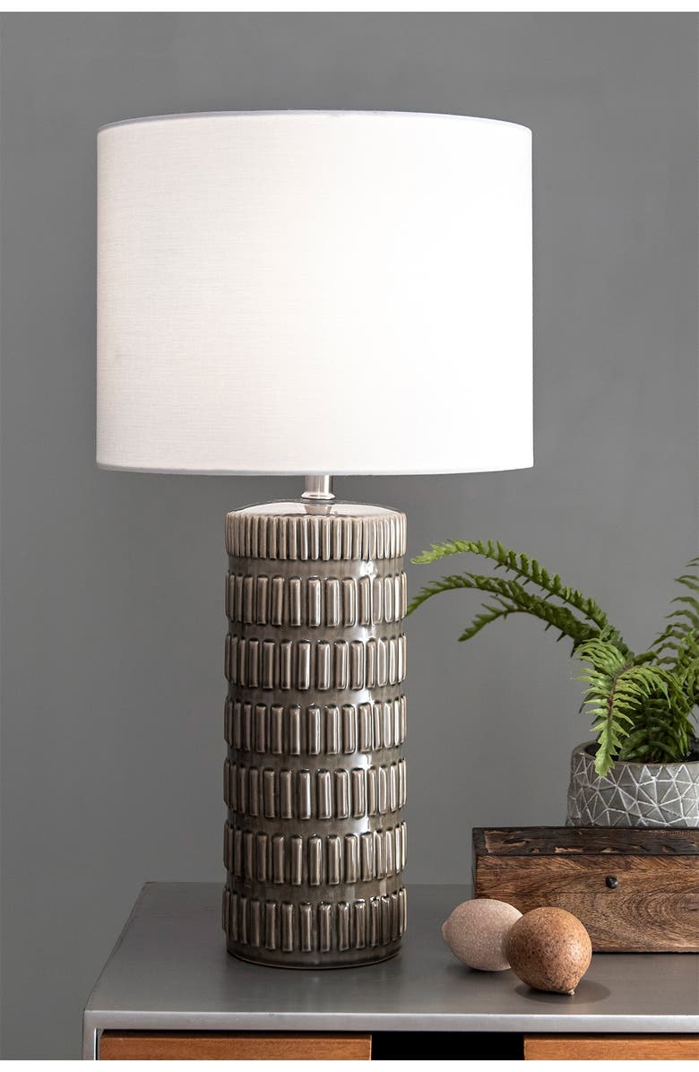 NULOOM 25" Tangela Ridged Ceramic Table Lamp | Nordstromrack