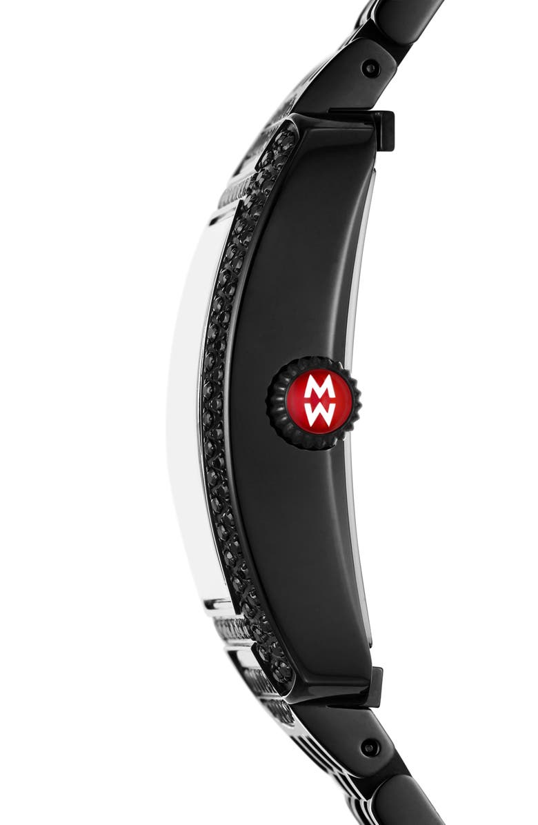 MICHELE Mini Urban Noir Diamond Bracelet Watch, 29mm x 35mm | Nordstrom