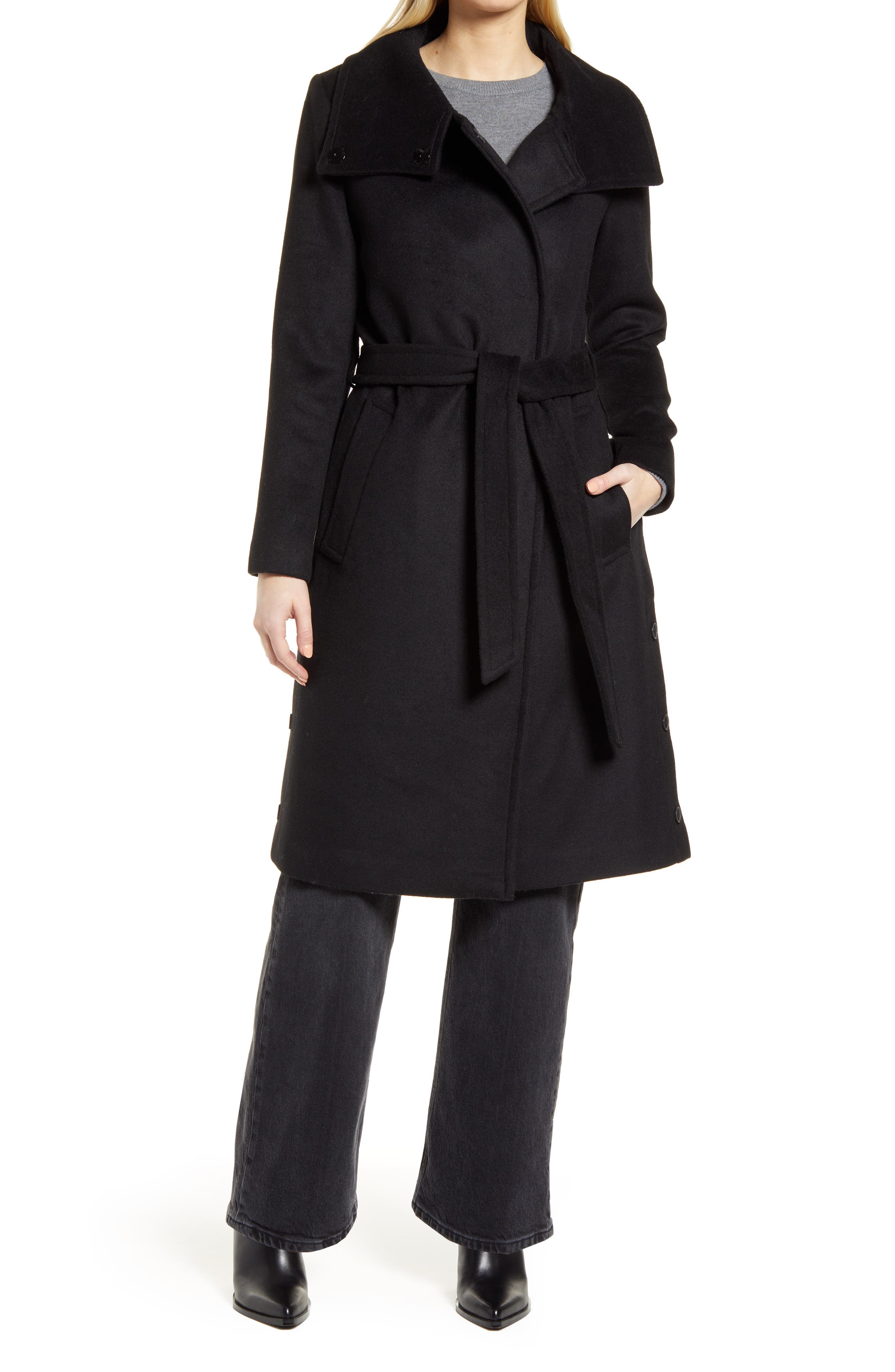Kenneth Cole New York Belted Wool Blend Coat | Nordstrom