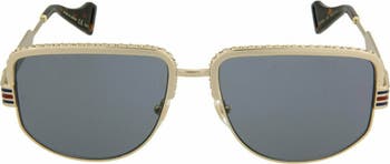 Gucci 59mm Rounded Rectangle Sunglasses Nordstromrack