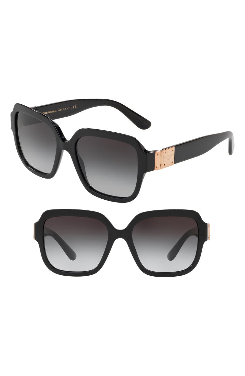 Dolce&Gabbana 56mm Gradient Square Logo Sunglasses | Nordstromrack