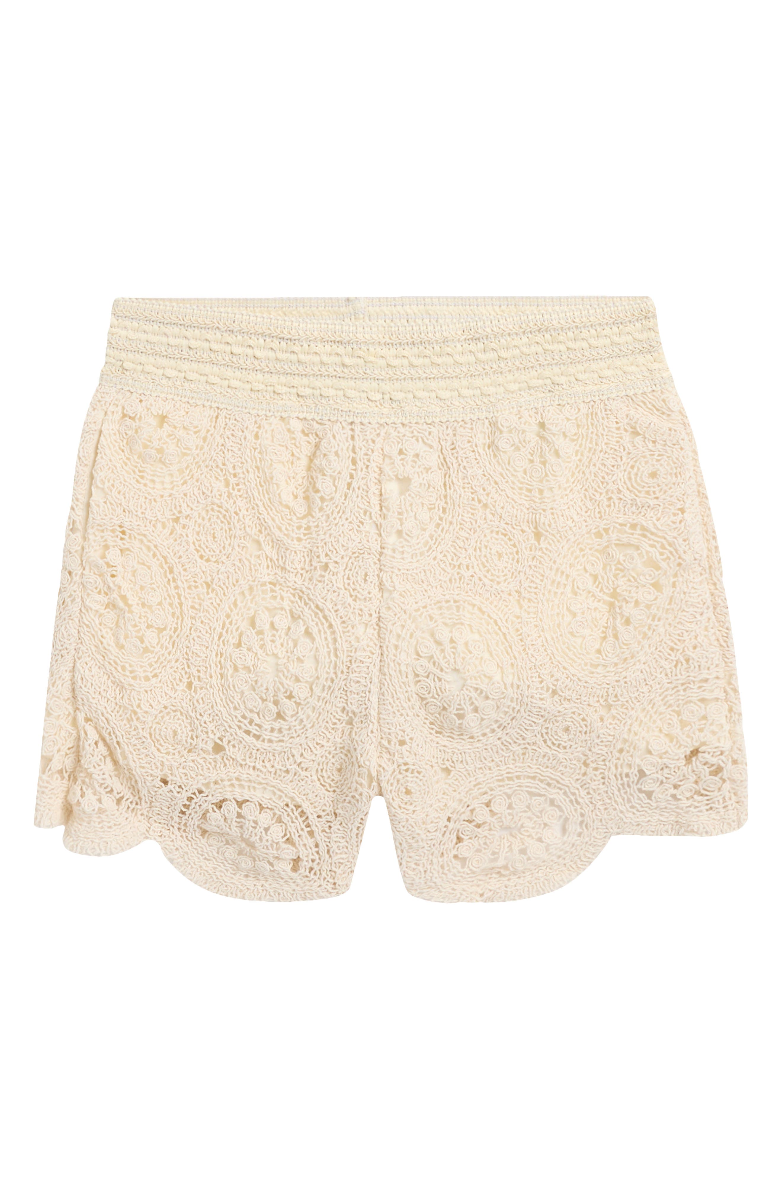 Tractr Kids' Medallion Cotton Open Knit Shorts | Nordstromrack