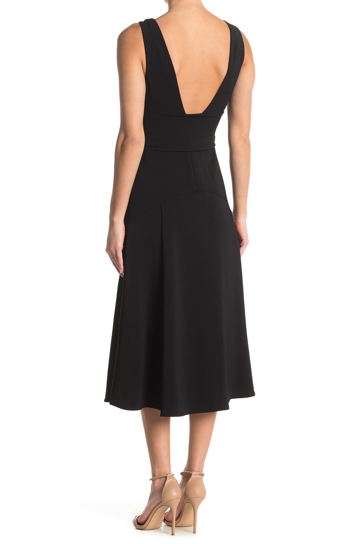 Reiss Adele Plunge Neck Midi Dress | Nordstromrack