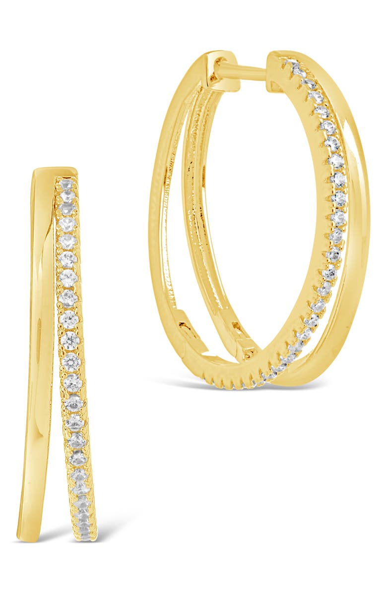 Sterling Forever Wren CZ Hoop Earrings | Nordstromrack