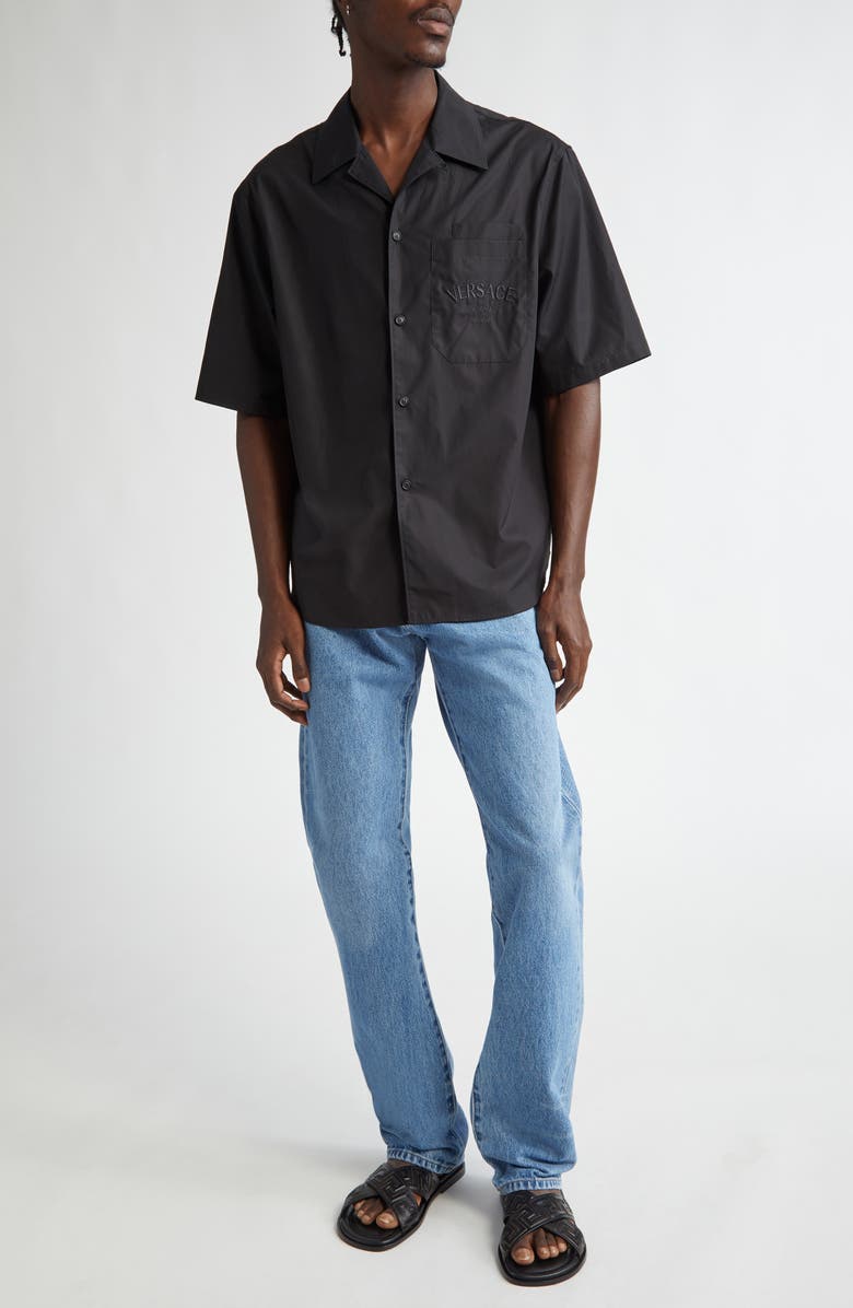 Versace Regular Fit Medusa Biggie Detail Jeans | Nordstromrack