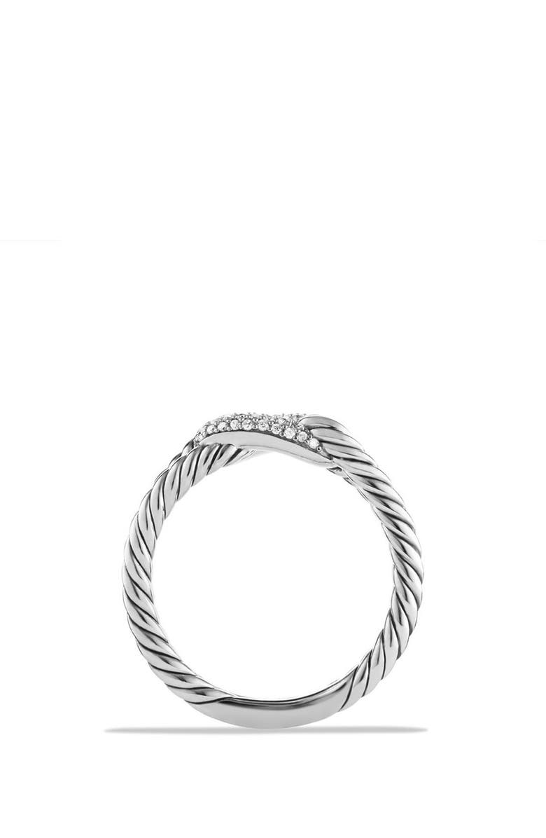David Yurman 'Petite Pavé Loop Ring with Black Diamonds | Nordstrom