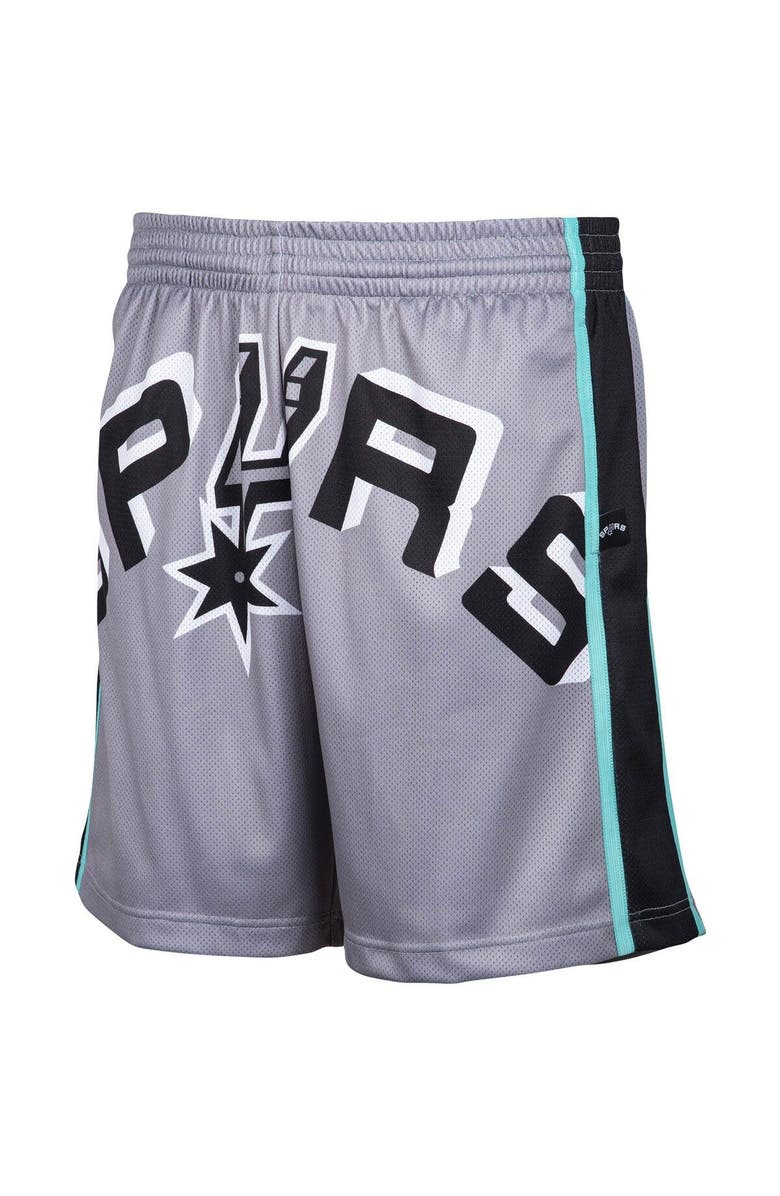 Mitchell & Ness Men's Mitchell & Ness Gray San Antonio Spurs Hardwood ...