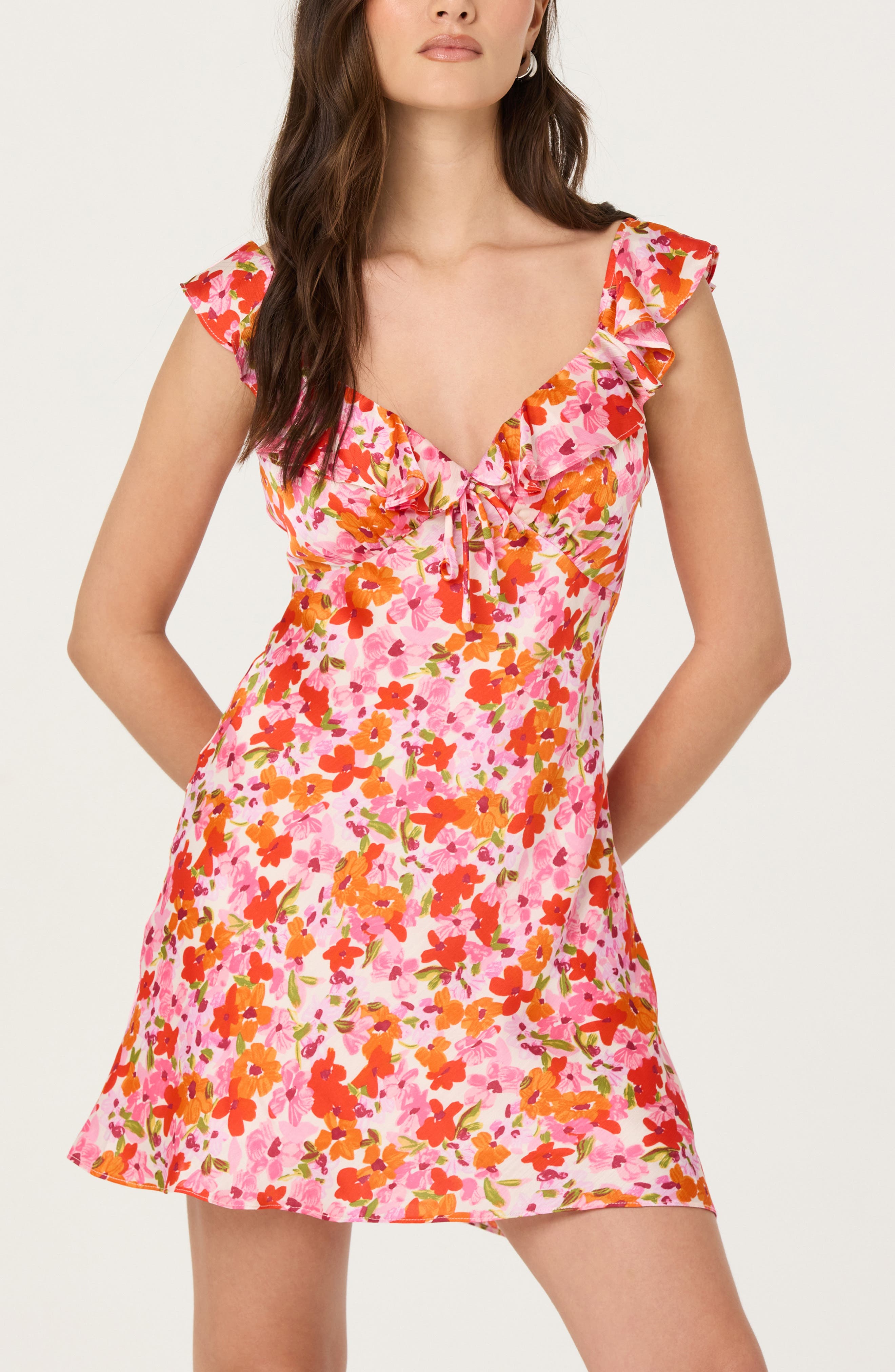 ASTR the Label Ruffle Minidress | Nordstromrack