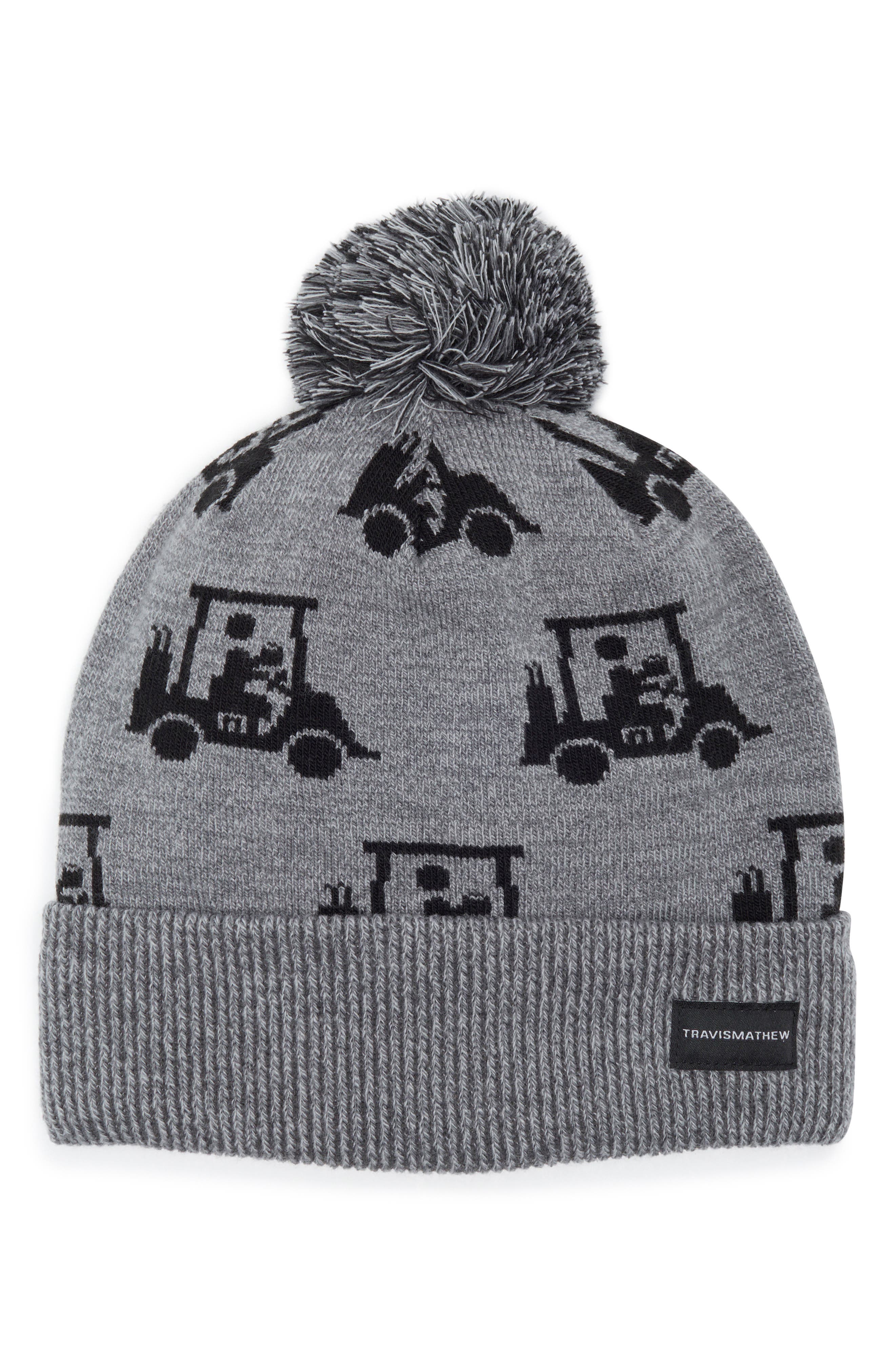 TravisMathew Swingles Golf Pompom Beanie | Nordstromrack