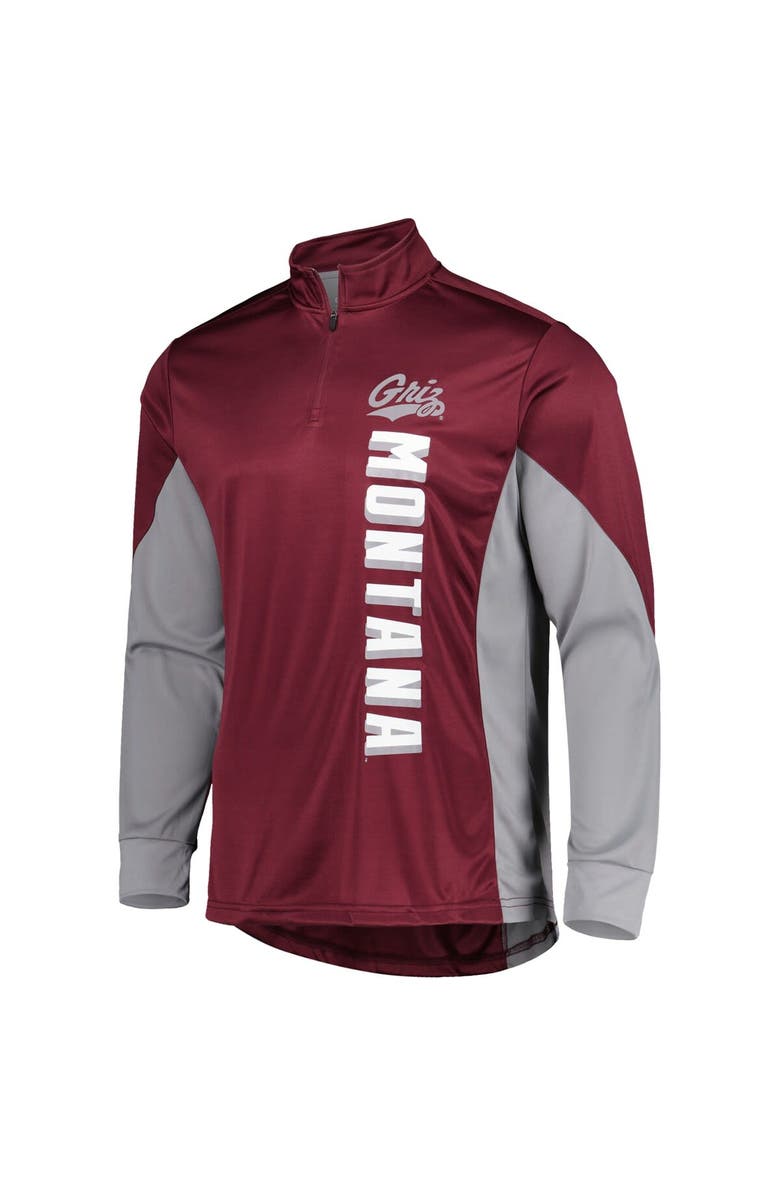 COLOSSEUM Men's Colosseum Maroon Montana Grizzlies Bart Quarter-Zip ...