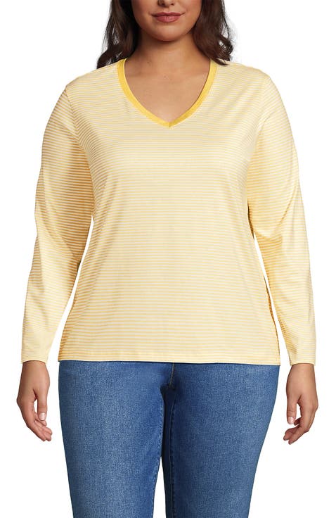 Women's Yellow Striped Tops | Nordstrom
