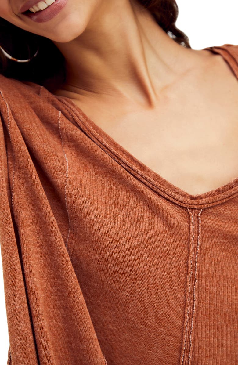 Free People Sammie V-Neck Short Sleeve T-Shirt | Nordstromrack