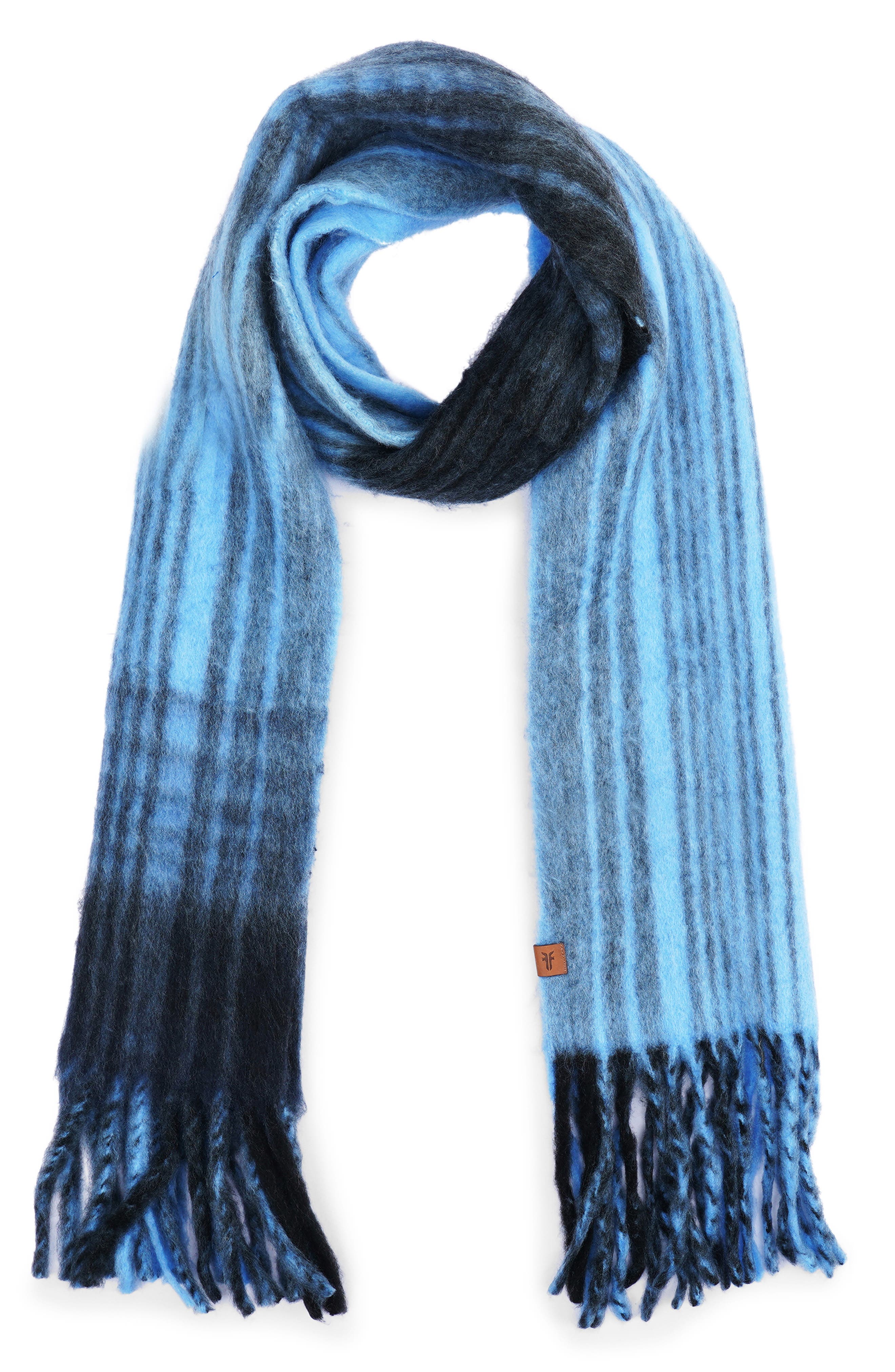 Frye Plaid Brushed Fringe Scarf | Nordstromrack