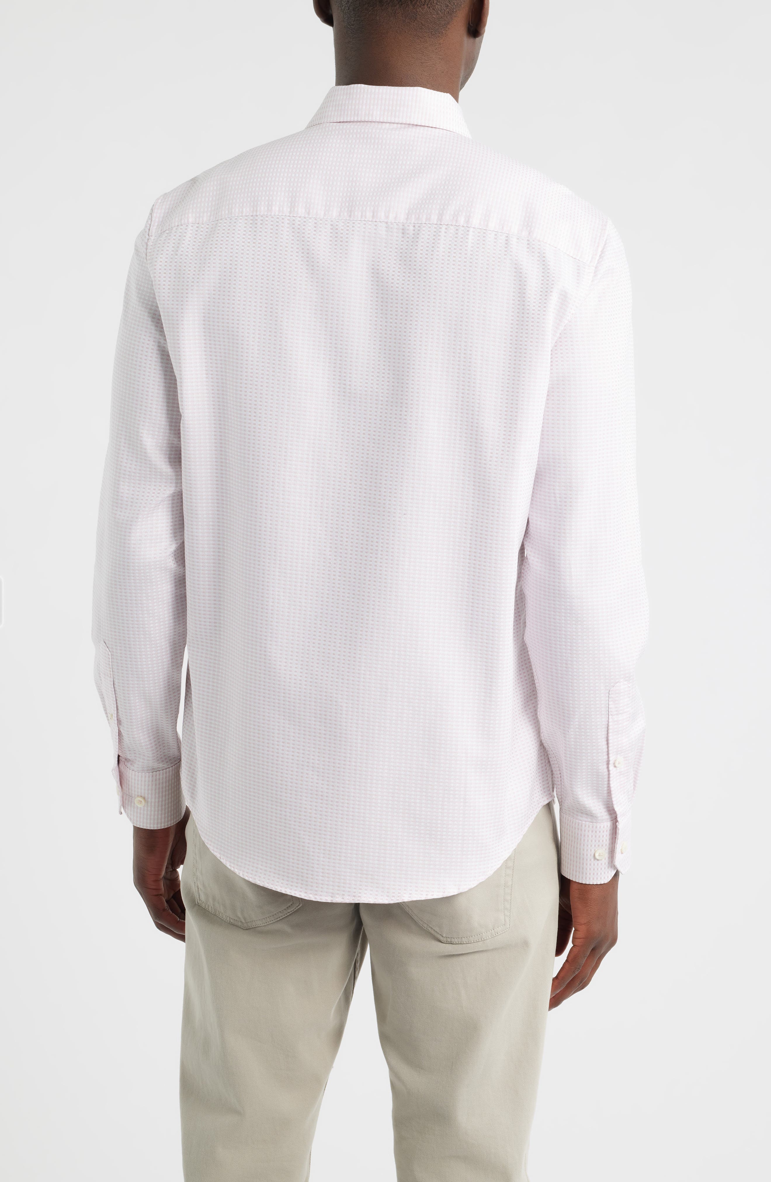 Bugatchi Alvin Shaped Fit Mini Check Button-Up Shirt | Nordstromrack