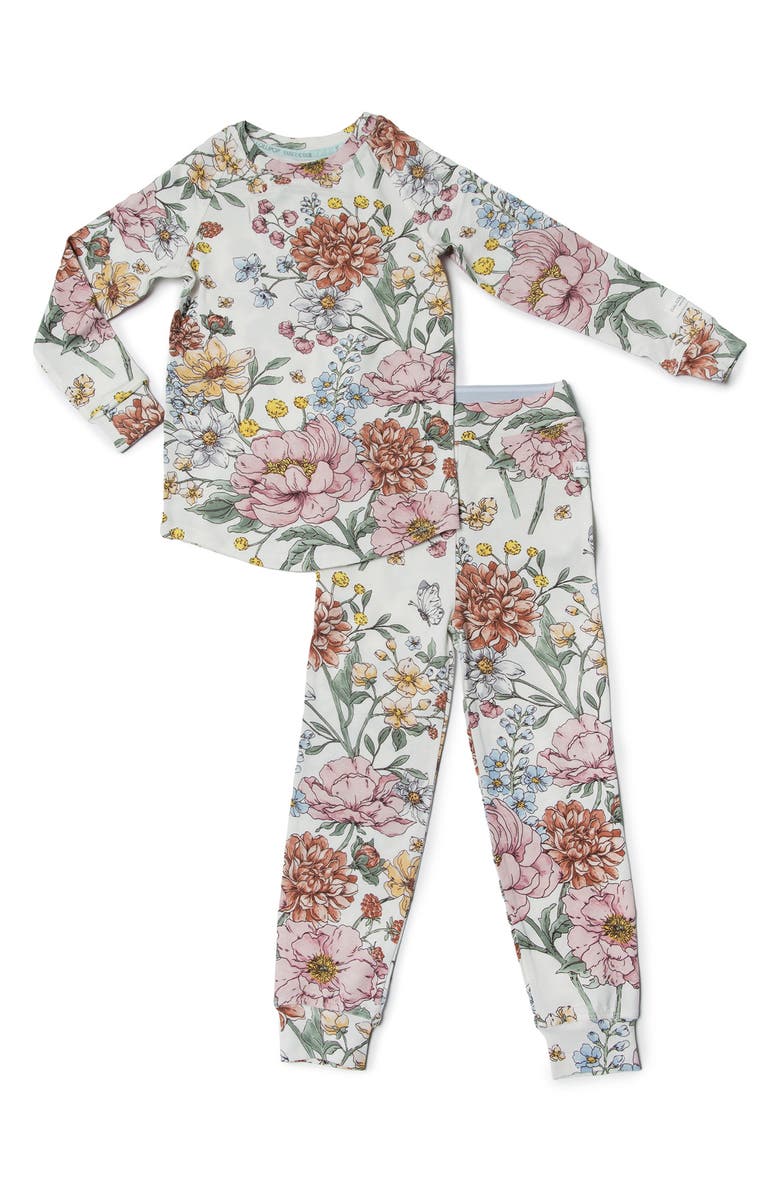 Loulou Lollipop Floral Print Two-Piece Fitted Pajamas | Nordstromrack