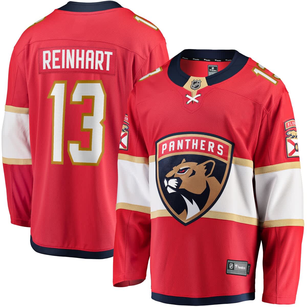 FANATICS Men's Fanatics Sam Reinhart Red Florida Panthers Breakaway ...
