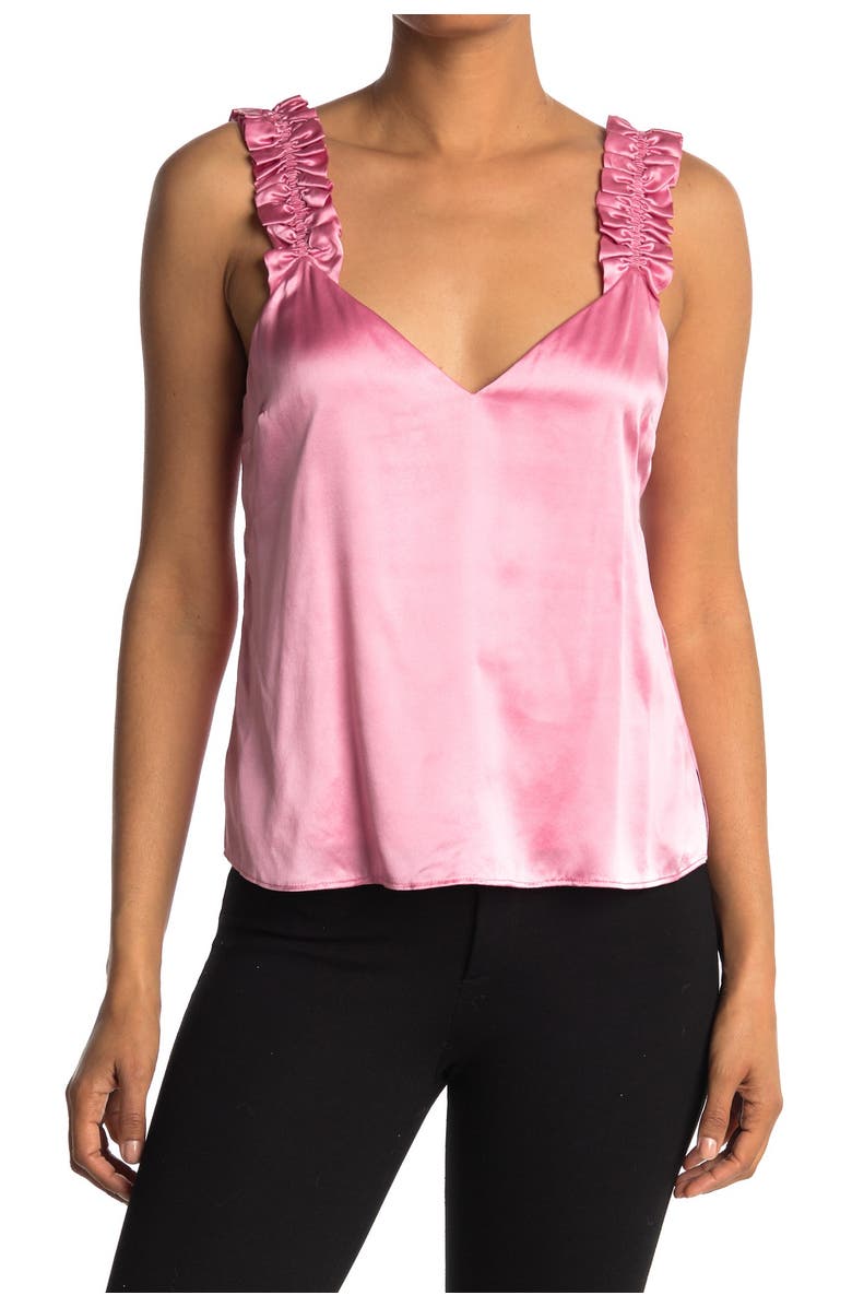 CAMI NYC The Linney Shirred Strap Silk Tank | Nordstromrack