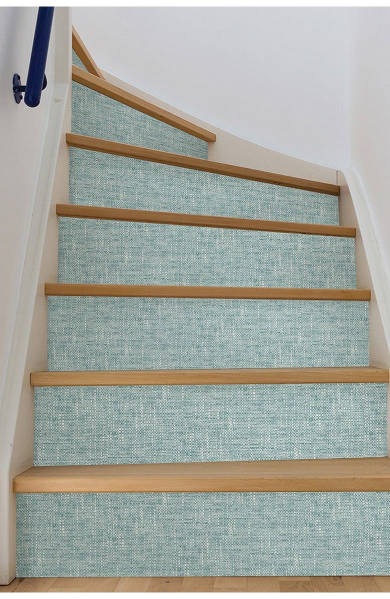 Wallpops Aqua Poplin Texture Peel and Stick Wallpaper | Nordstromrack