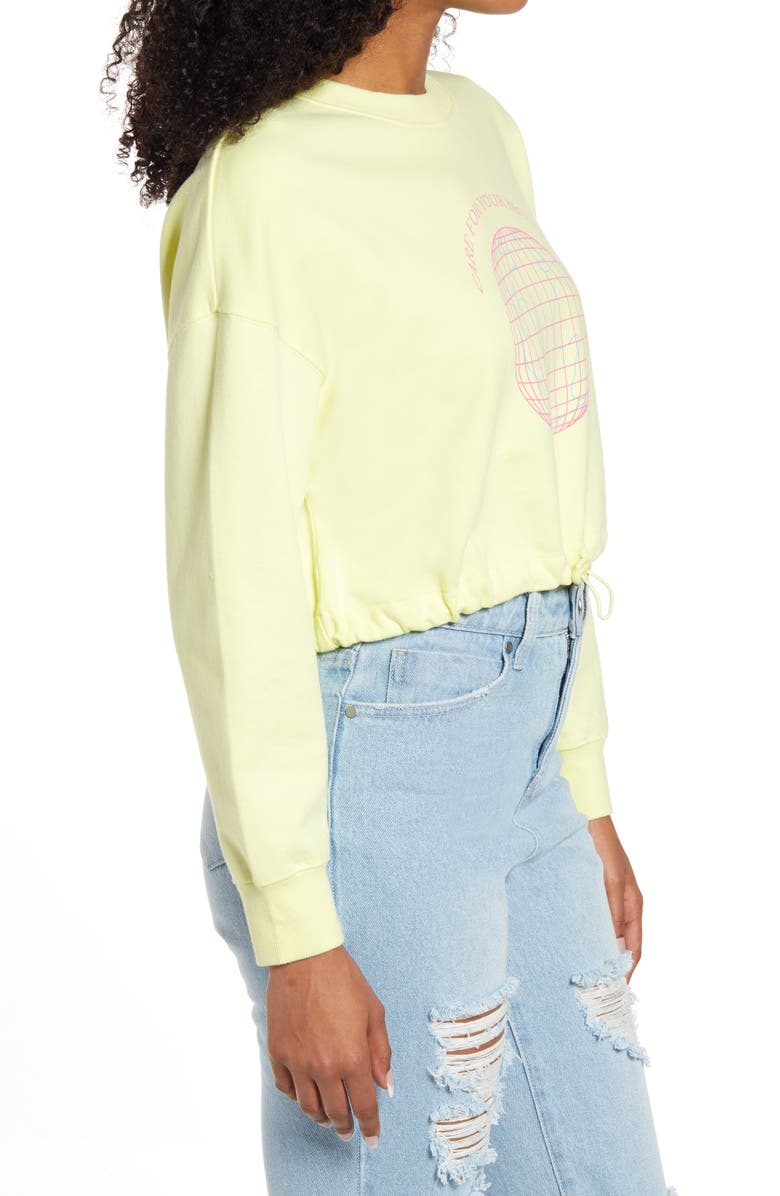BP. Care for Your Mother Crop Organic Cotton Sweatshirt | Nordstromrack