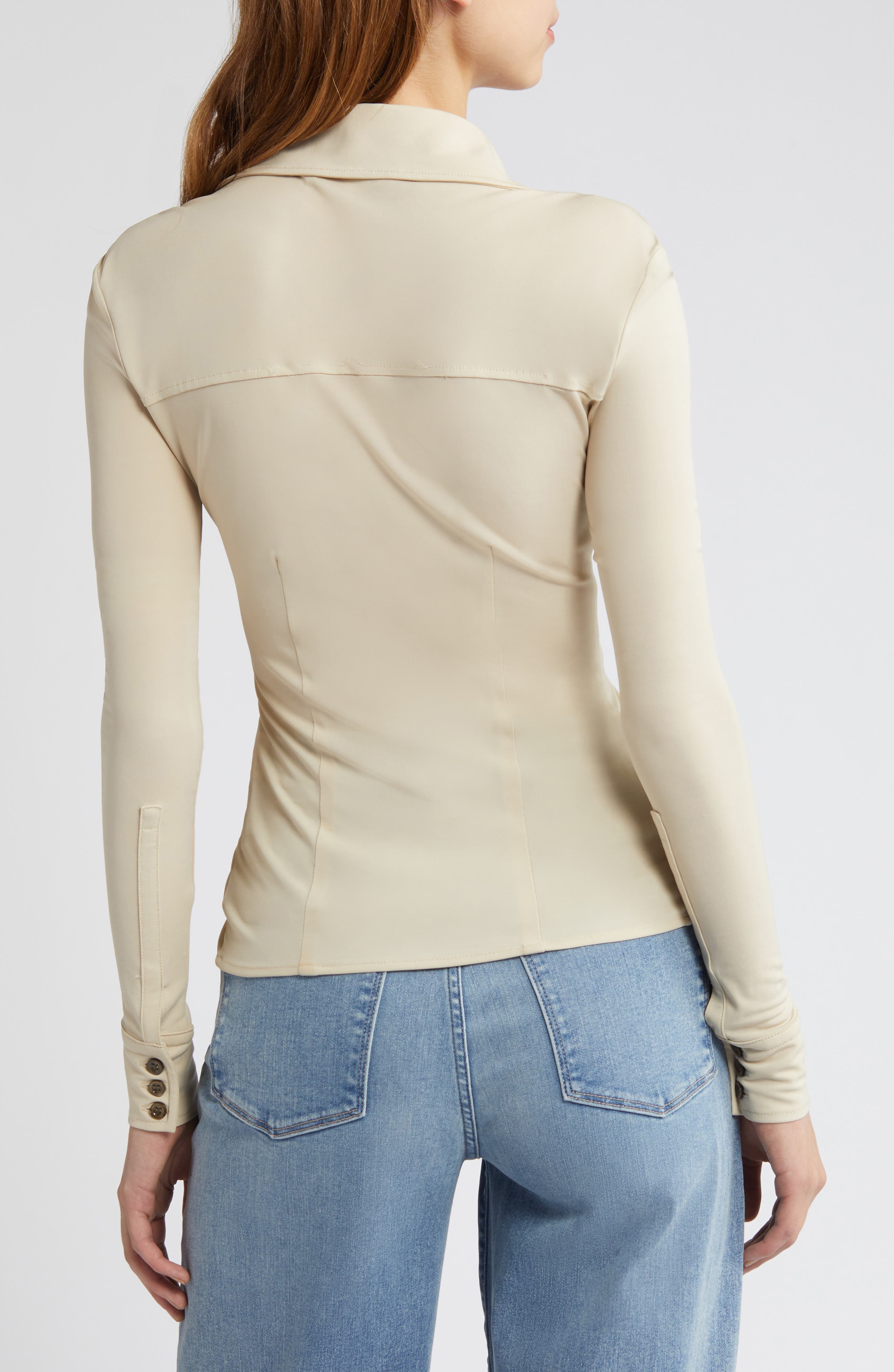FRAME Jersey Button-Up Shirt | Nordstromrack