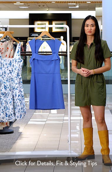 French Connection Whisper Square Neck Minidress | Nordstromrack
