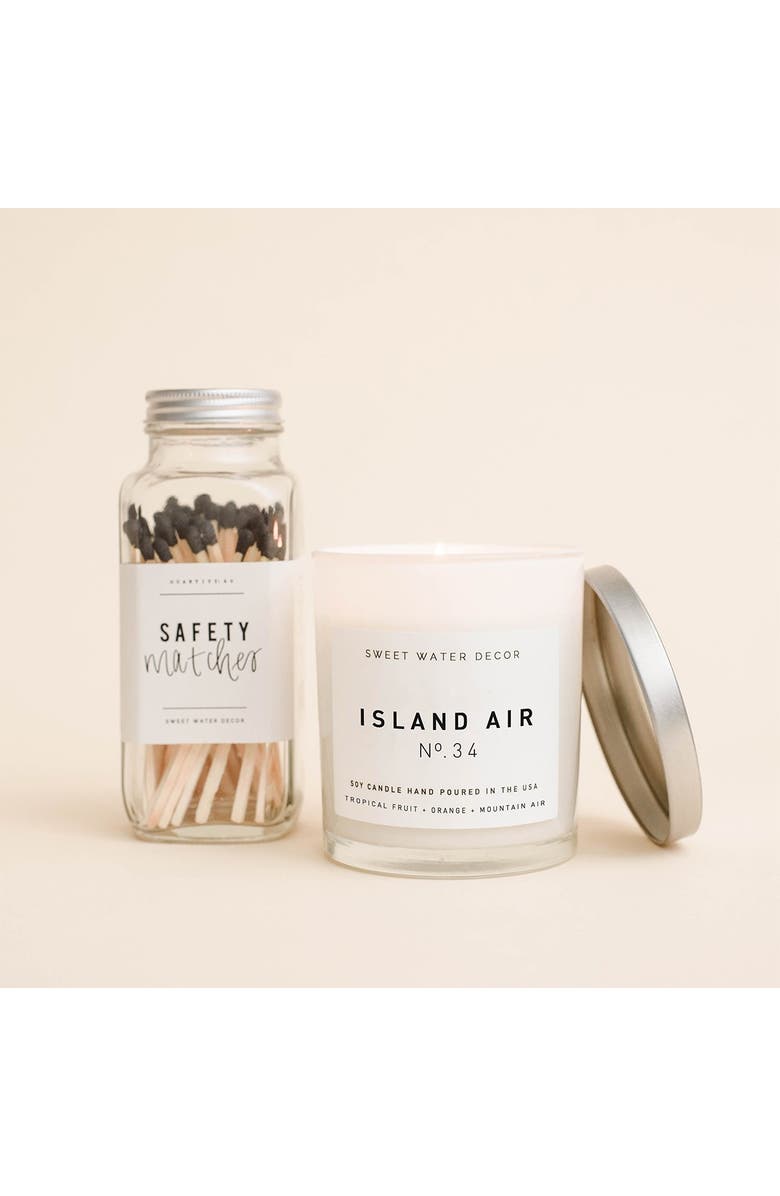 SWEET WATER DECOR Island Air 11 oz. Soy Jar Candle - Set of 2 ...
