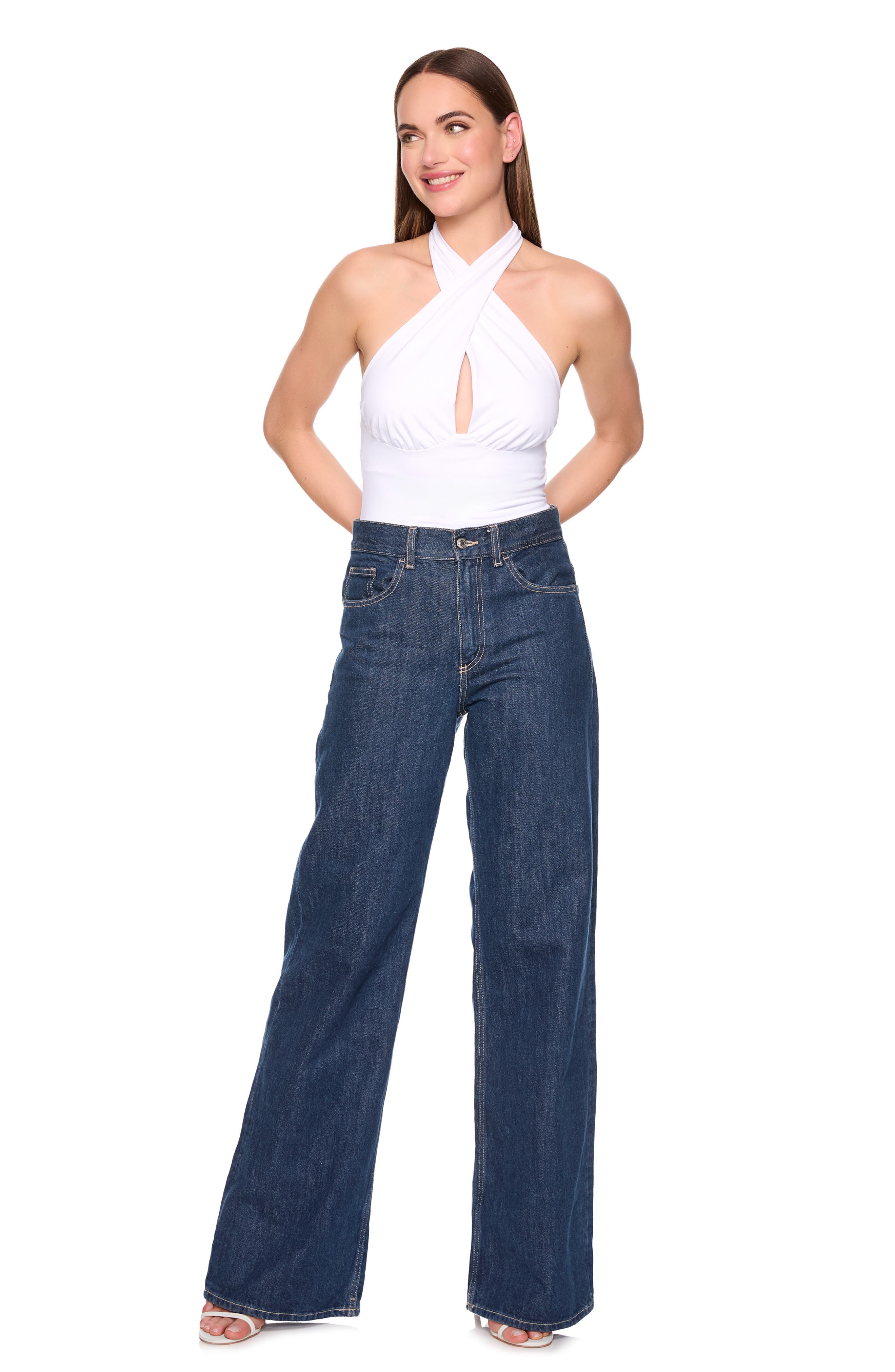 Susana Monaco Crossover Halter Top | Nordstromrack