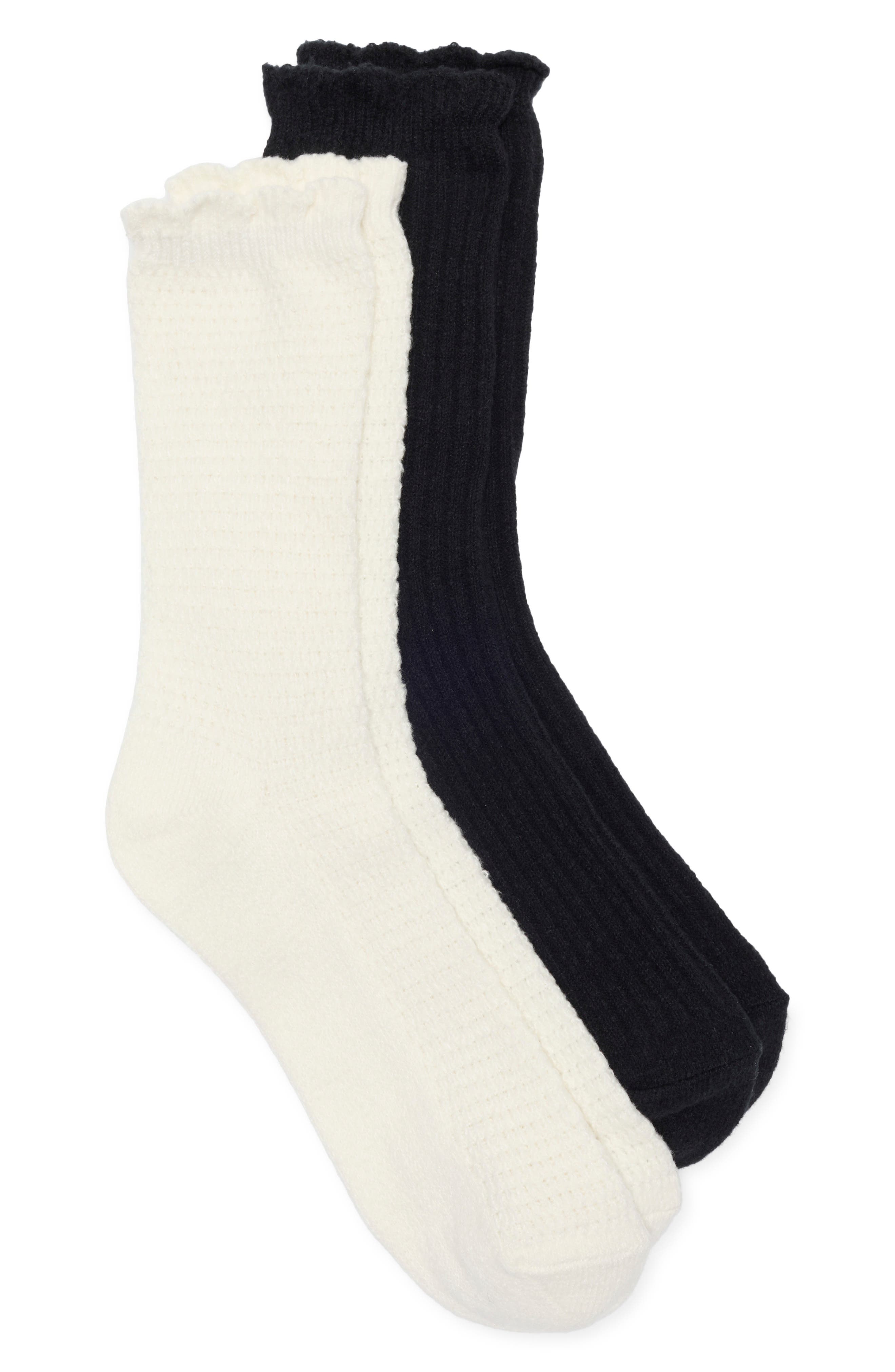 Hue 2-Pack Lattice Crew Socks | Nordstromrack
