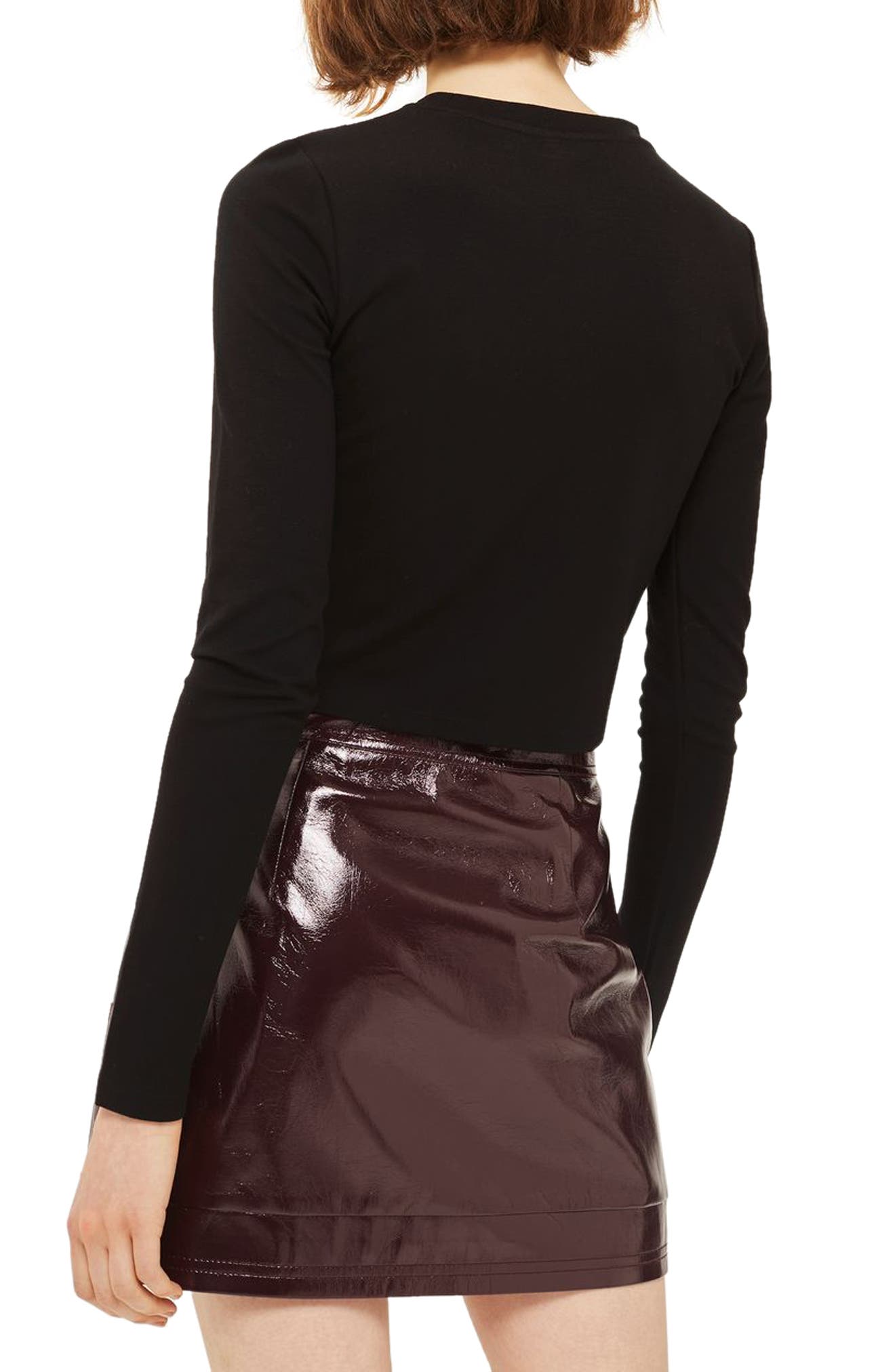 Topshop Lace-Up Crop Top | Nordstromrack
