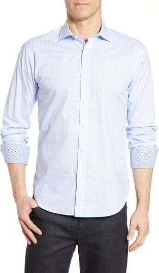 Bugatchi Shaped Fit Dot Sport Shirt | Nordstromrack