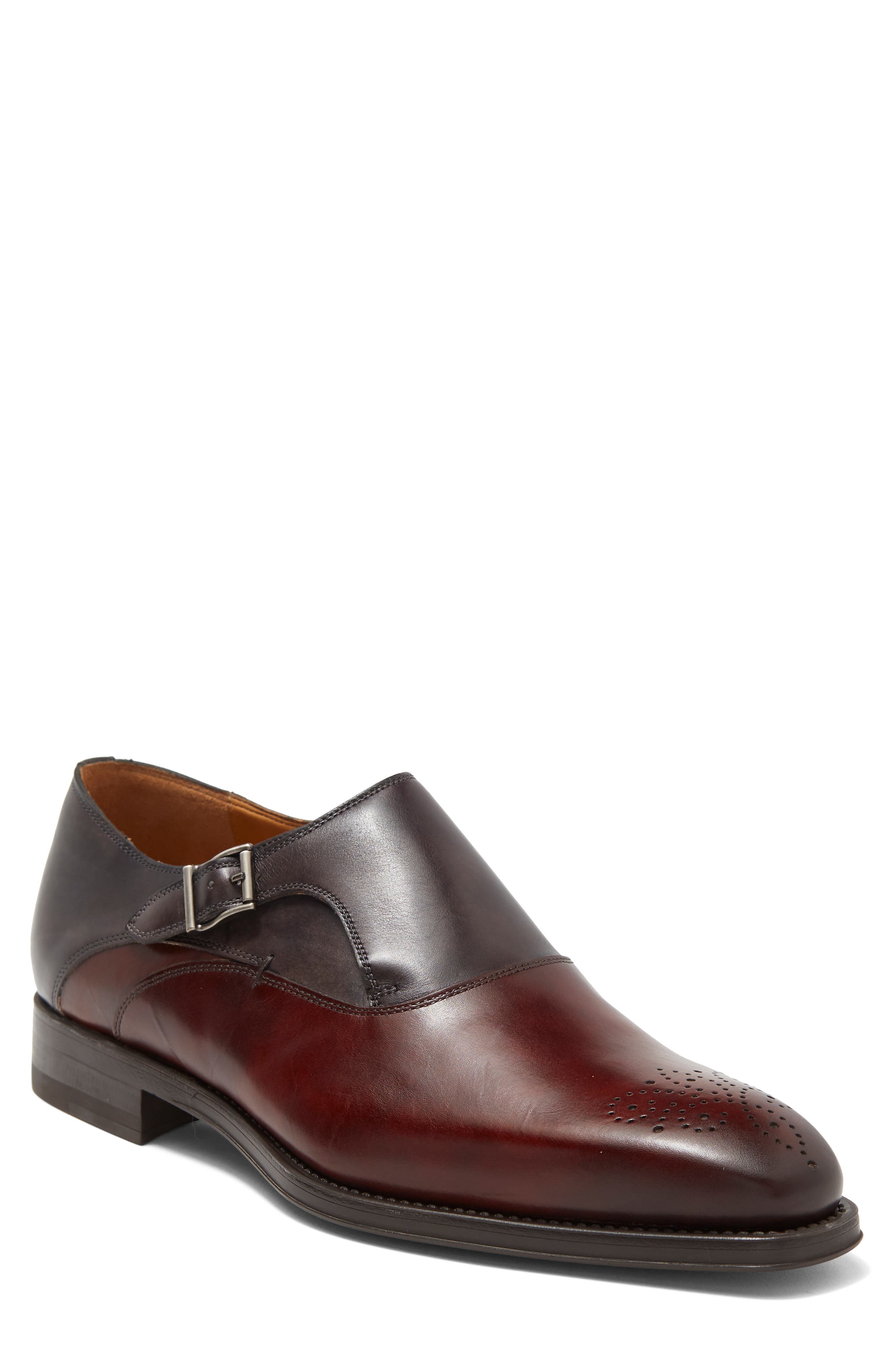 Magnanni Ress Leather Monk Shoe (Men) | Nordstromrack