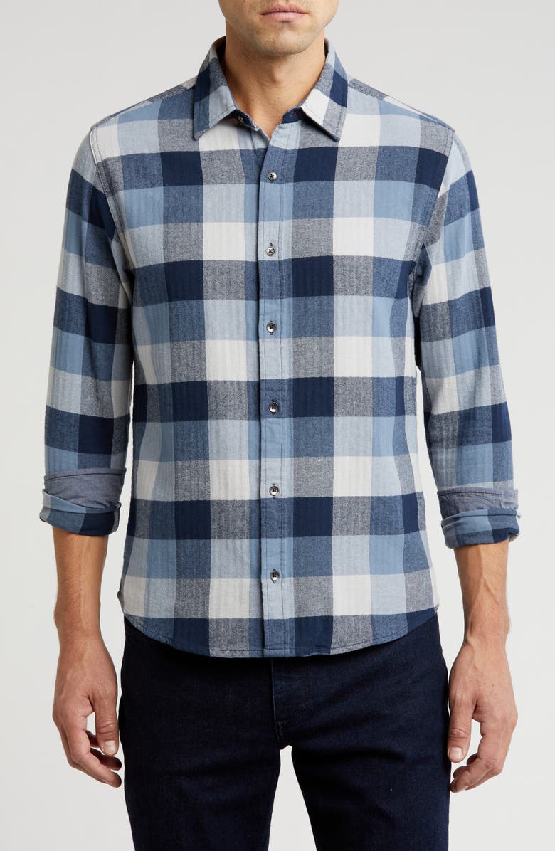 FLAG AND ANTHEM Guthrie Plaid Cotton Button-Up Flannel Shirt ...