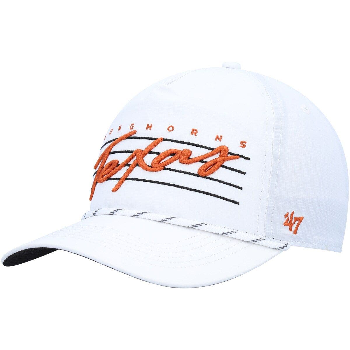 '47 Men's '47 White Texas Longhorns Downburst Hitch Trucker Snapback ...