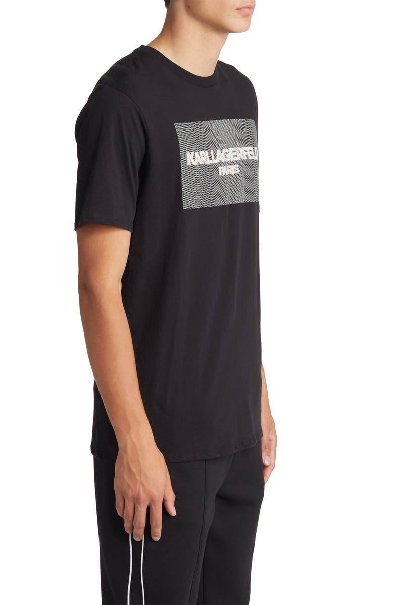KARL LAGERFELD PARIS Square Swirl Logo Graphic Tee | Nordstromrack