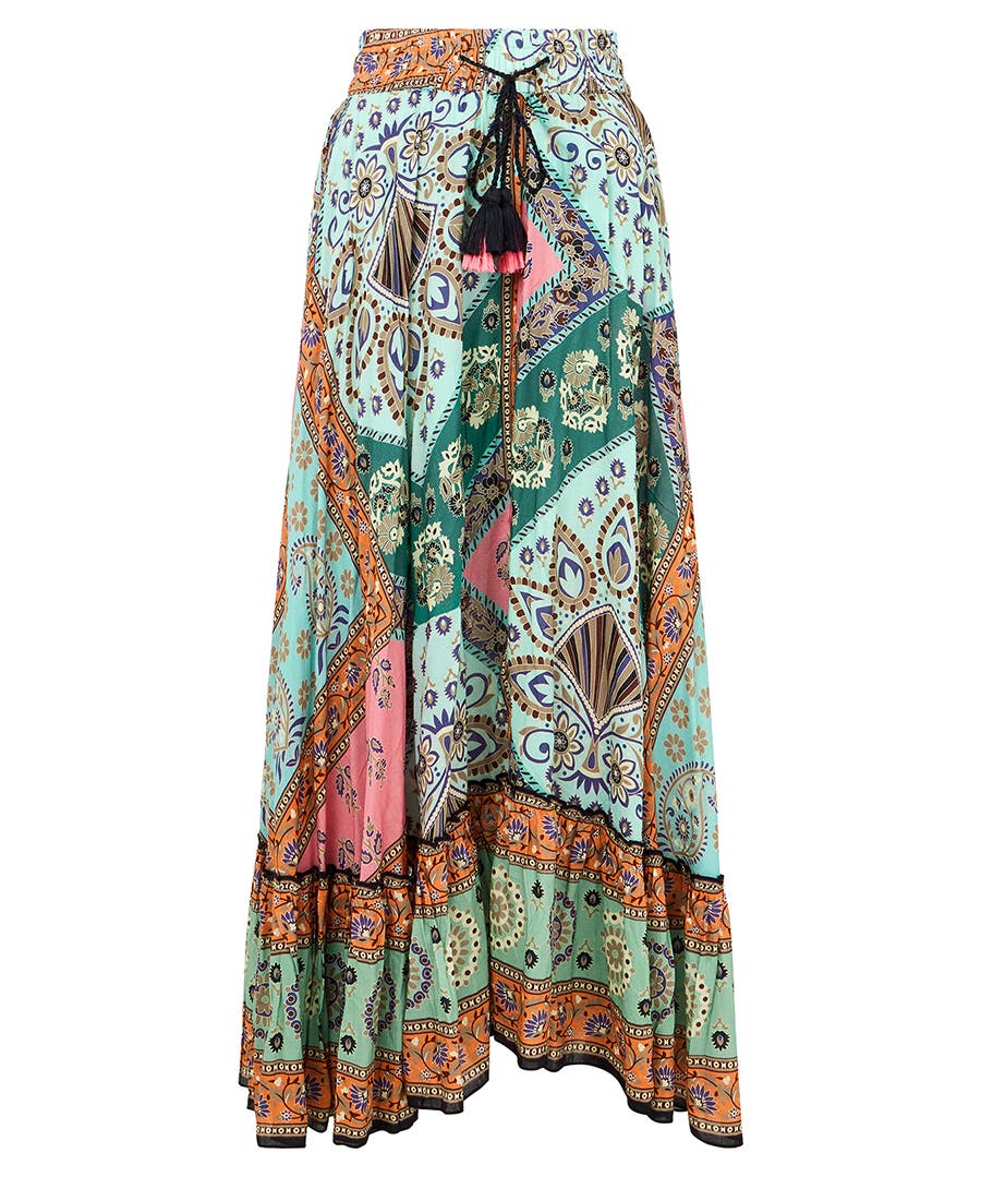 Joe Browns Flounce Tassel Maxi Skirt | Nordstrom